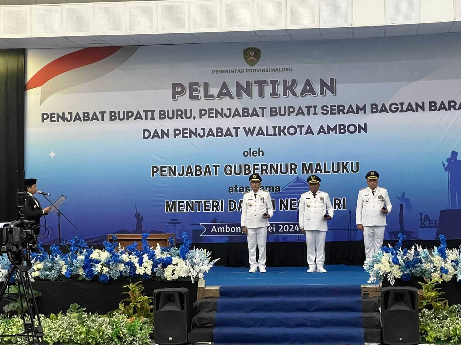 Sadali Ie Lantik Tiga Penjabat Kepala Daerah di Maluku | JejakInfo.id